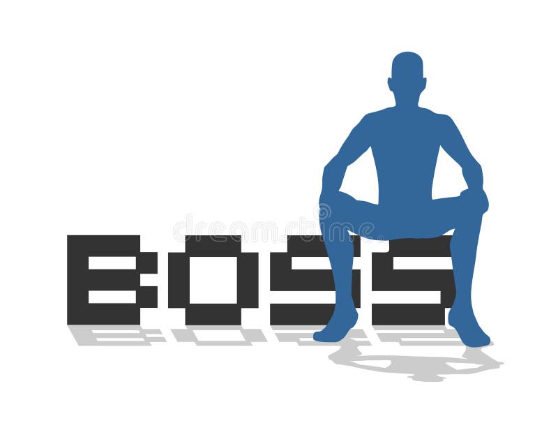 Boss icon design stock vector. Illustration of card - 121735239