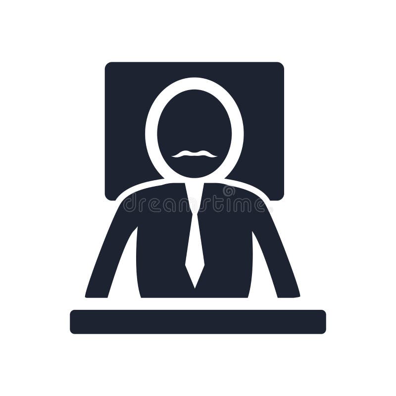 Boss Icon Vector Sign and Symbol Isolated on White Background, B Stock ...