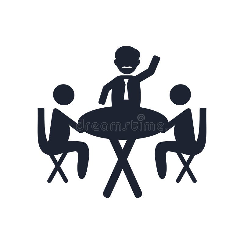 Boss Icon Vector Sign and Symbol Isolated on White Background, B Stock ...