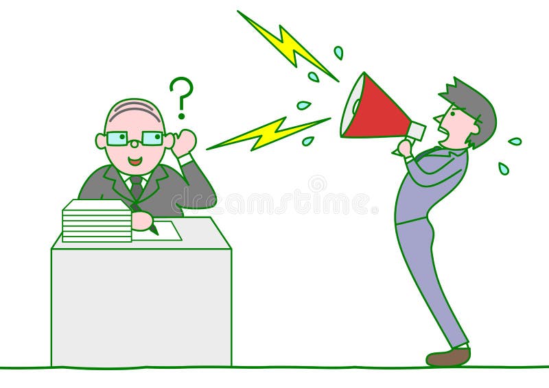 Boss Ignoring the Subordinates Complain Stock Vector - Illustration of ...