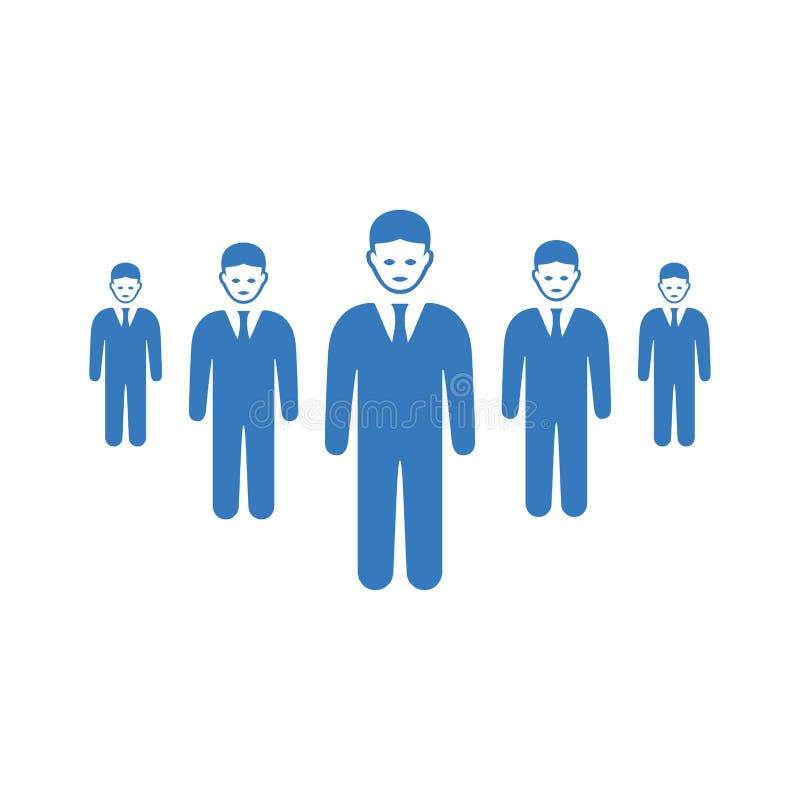 Boss, Leader Icon. Blue Vector Stock Vector - Illustration of ...