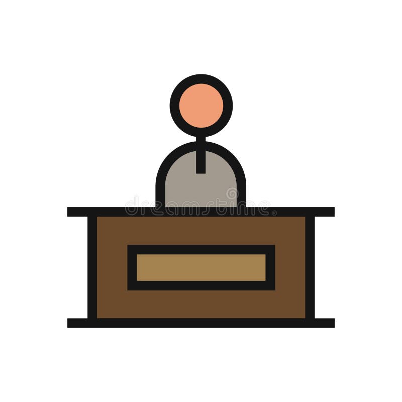 Boss Line Icon Isolated on White Background. Black Flat Thin Icon on ...