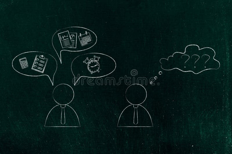 Boss Listing Things To Do and Other Feeling Overwhelmed Stock ...