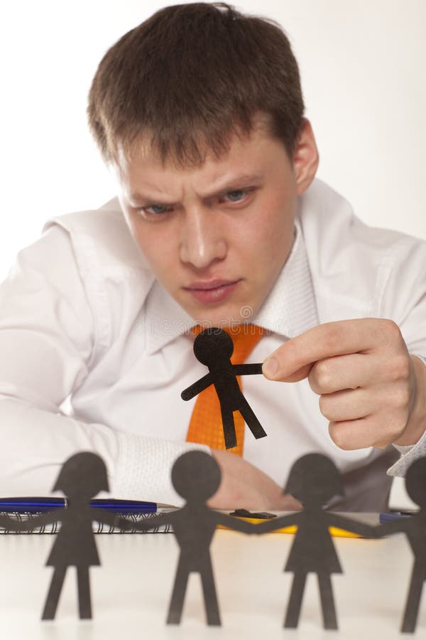 Boss looks at people stock image. Image of group, management - 71132393