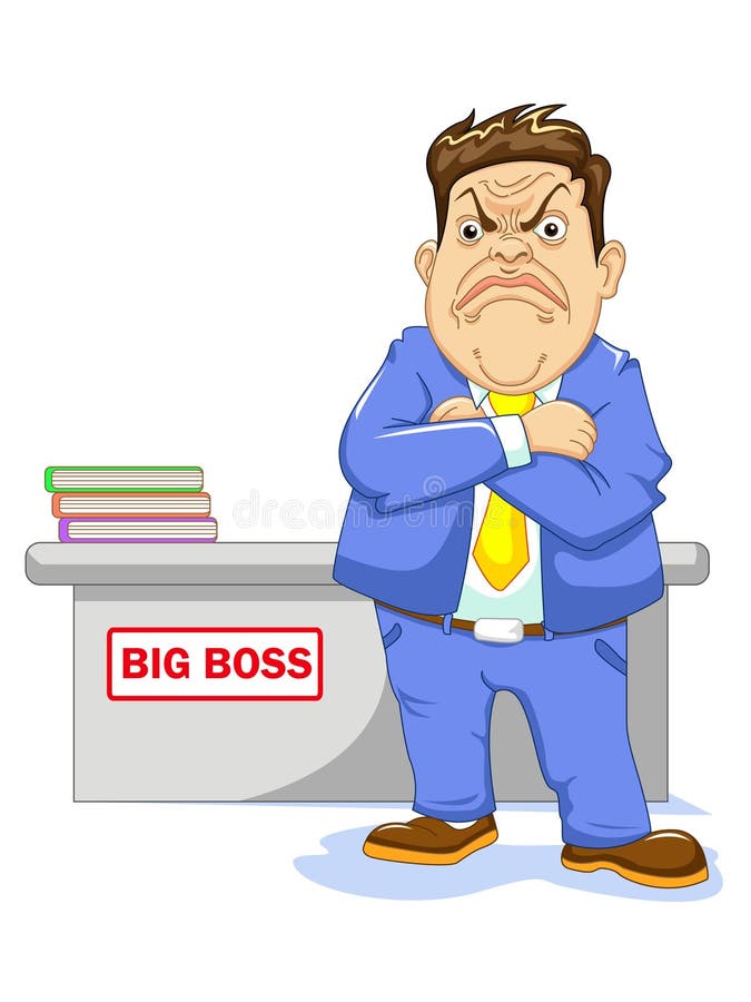 The boss is mad stock vector. Illustration of professional - 16754009