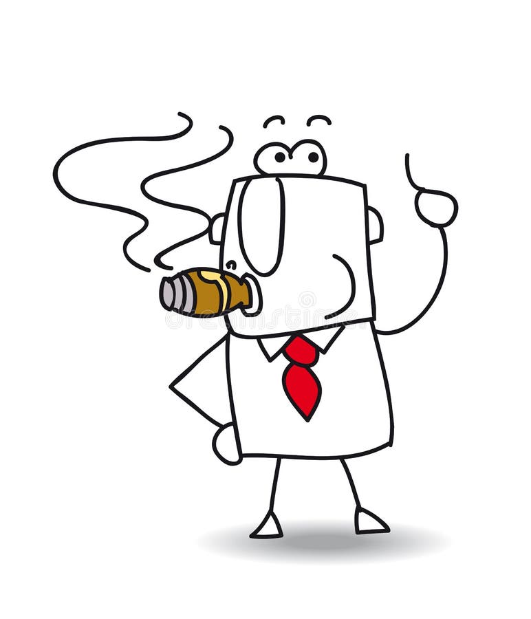 The boss stock vector. Illustration of relaxed, achievement - 42046743