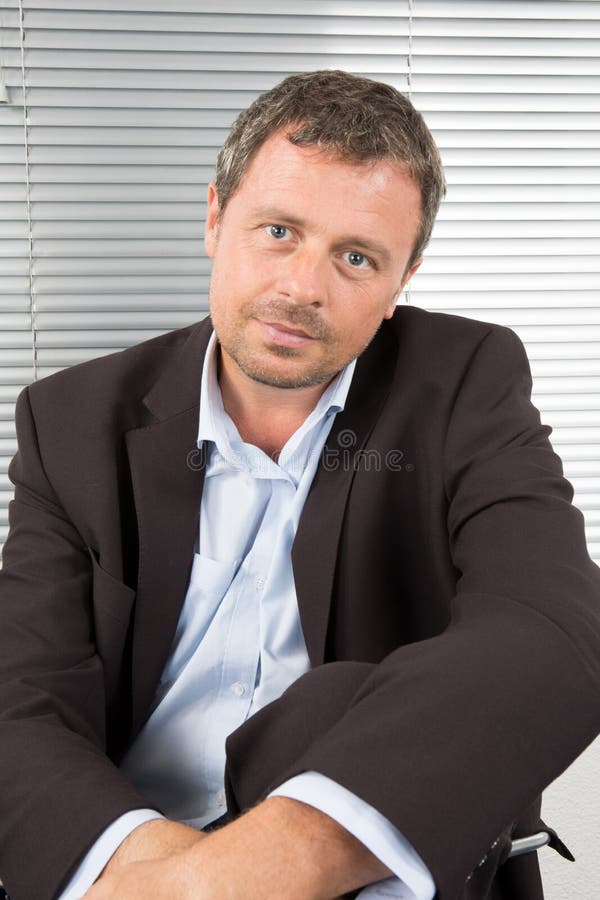 Boss Man in the Business Center Office Stock Photo - Image of confident ...