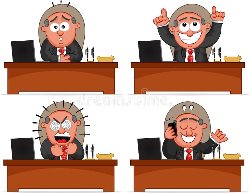 Boss Man Set 24 stock vector. Illustration of furious - 31971972