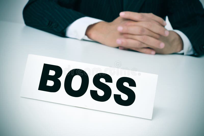 Boss stock image. Image of desk, headquarters, authority - 45596103