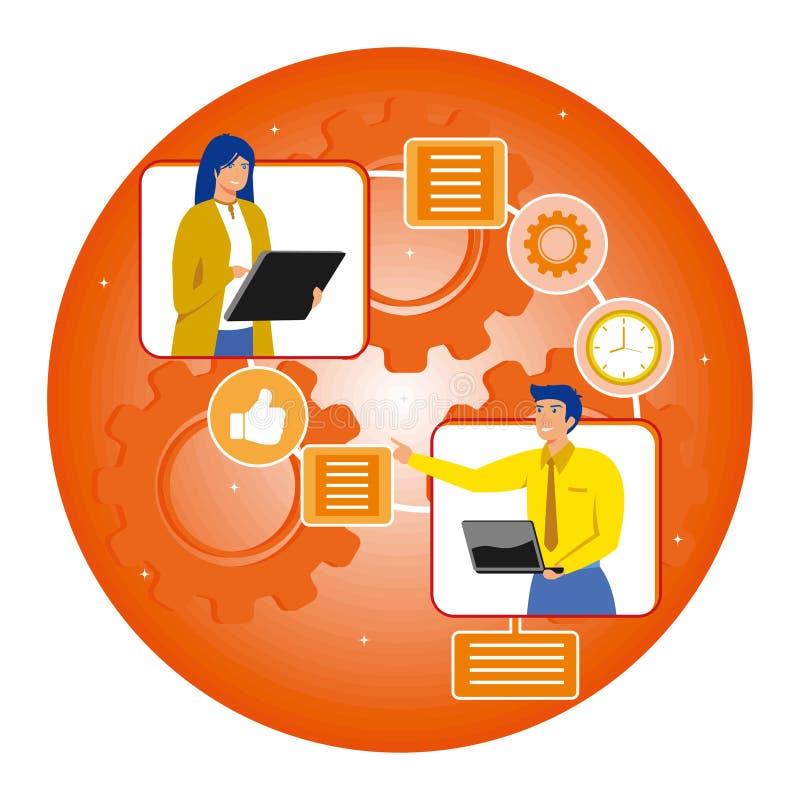 Boss, Manager Giving Tasks and Feedback about Project To Employee ...