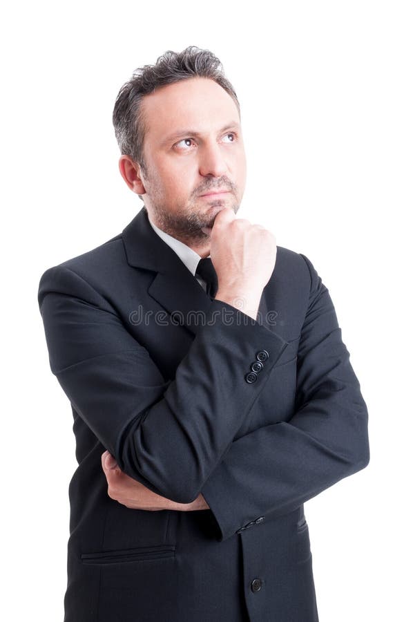 Boss, Manager or Leader Thinking Stock Image - Image of entrepreneur ...