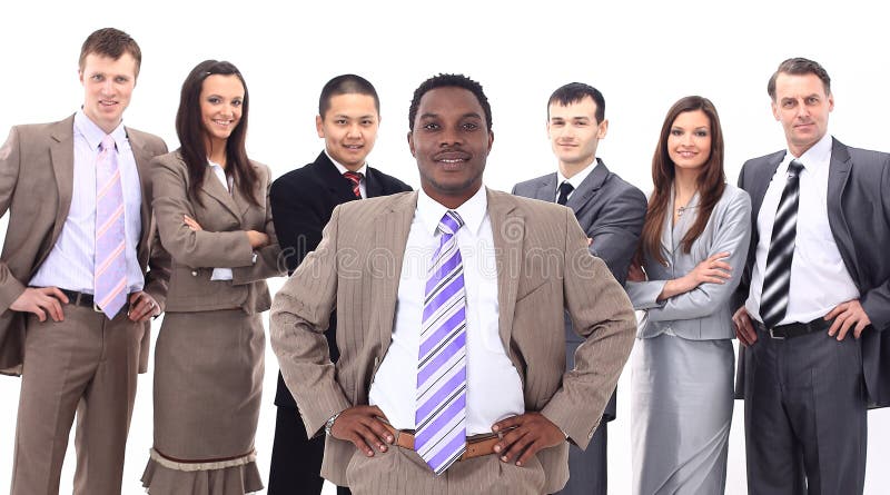 Boss of a Multinational Business Team Stock Image - Image of employee ...