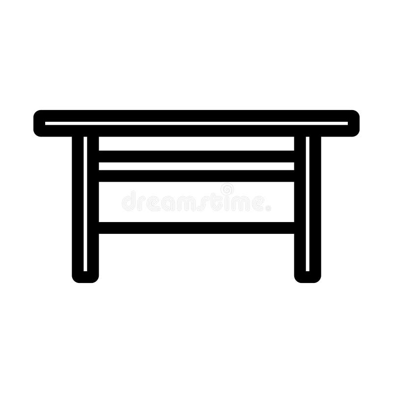 Boss Office Table Icon stock vector. Illustration of furniture - 221499133
