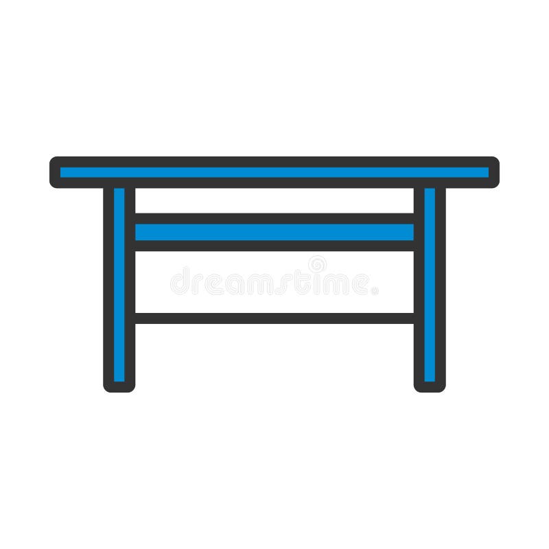 Boss Office Table Icon stock vector. Illustration of empty - 255011325
