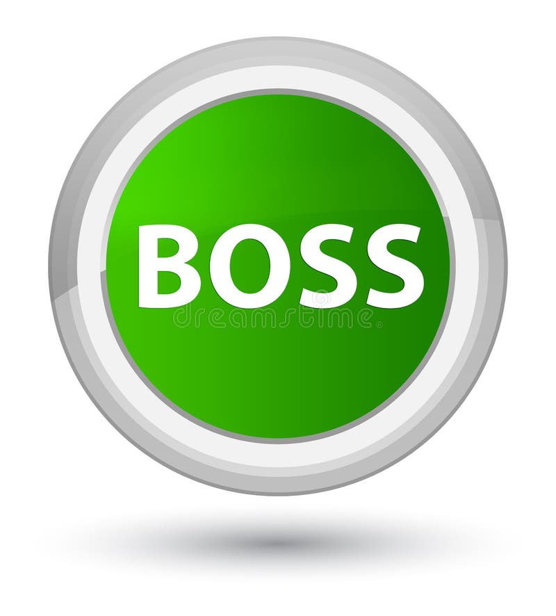 Boss Prime Green Round Button Stock Illustration - Illustration of ...