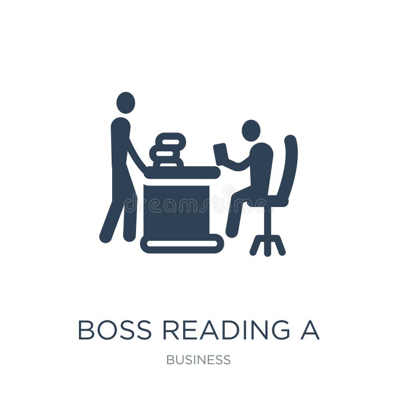 Boss Office Icon in Trendy Design Style. Boss Office Icon Isolated on ...
