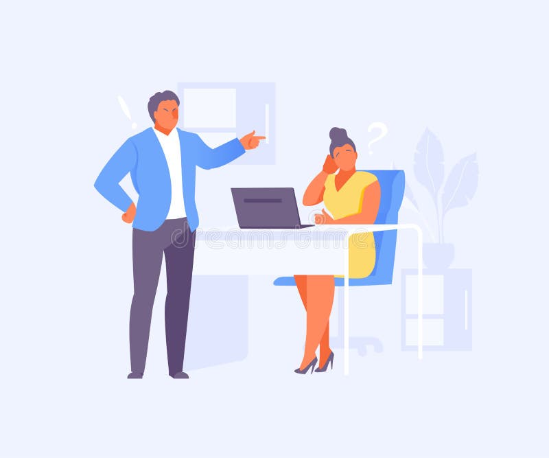 Employee Reprimand Stock Illustrations – 277 Employee Reprimand Stock ...