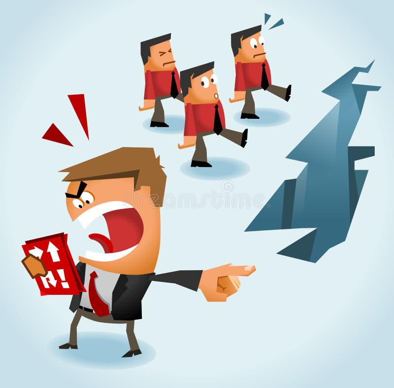 Boss always right stock vector. Illustration of outraged - 25058906