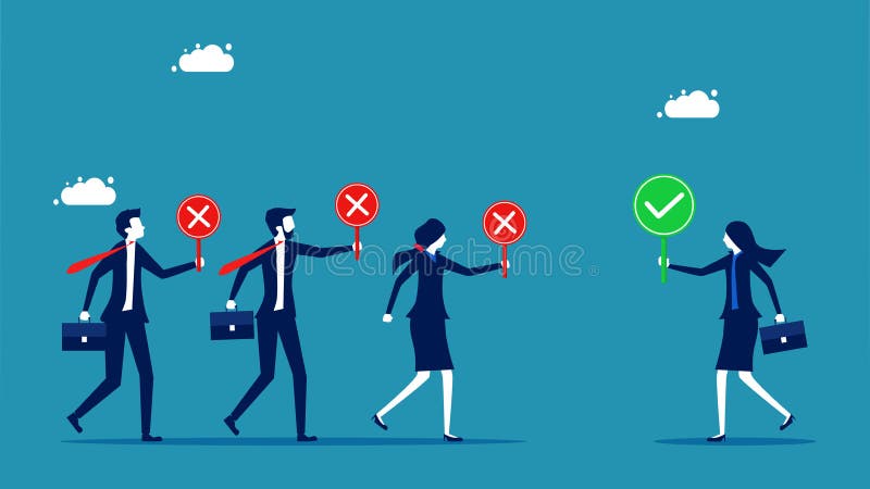 The Boss is always Right. the Boss Holds the Right Sign and the ...