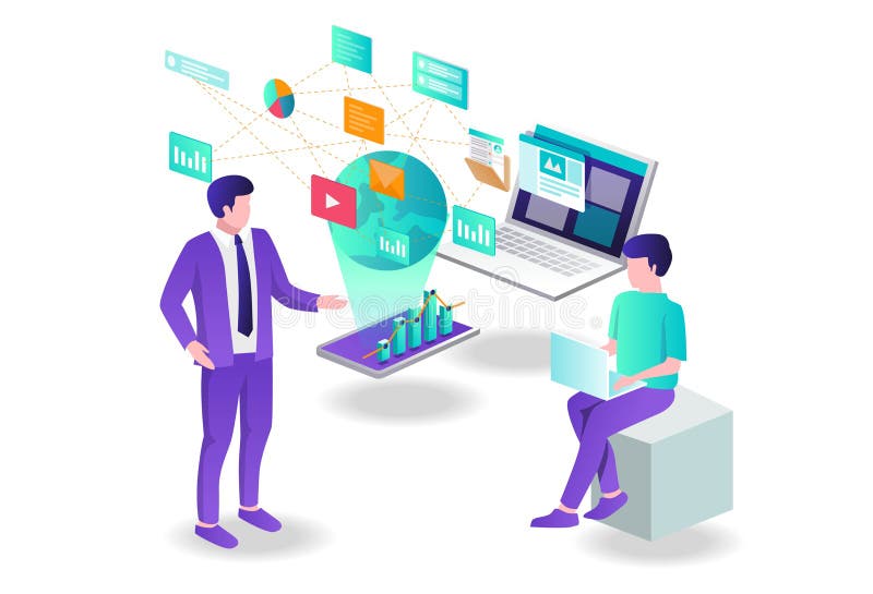 The Boss is Showing an Investment Business Performance Analysis from a ...