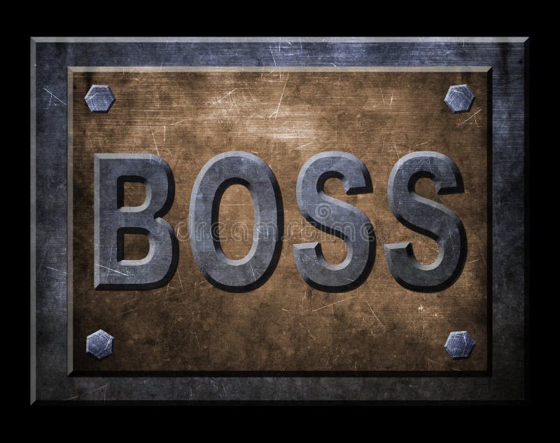 Boss Sign stock photo. Image of name, boss, fashioned - 11299962
