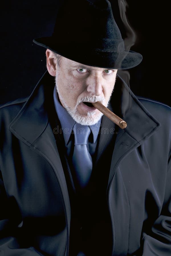 The boss smoking a cigar stock image. Image of business - 12257461
