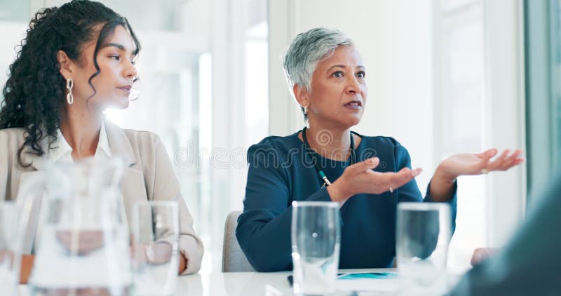 Boss, Speaking and Team in Workshop, Company and Discussion for Job ...