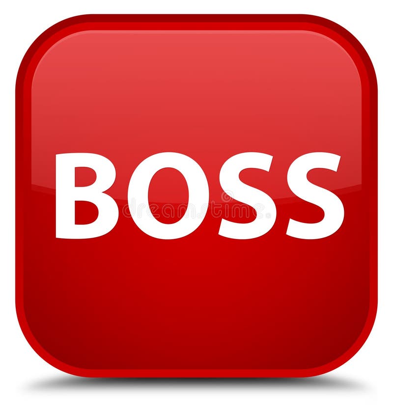 Boss Special Red Square Button Stock Illustration - Illustration of ...