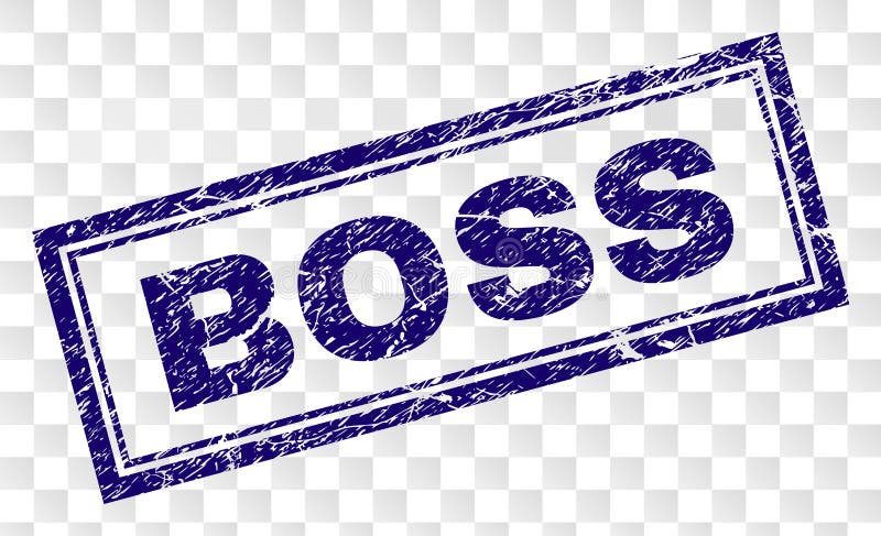 Scratched BOSS Rectangle Stamp Stock Vector - Illustration of rectangle ...
