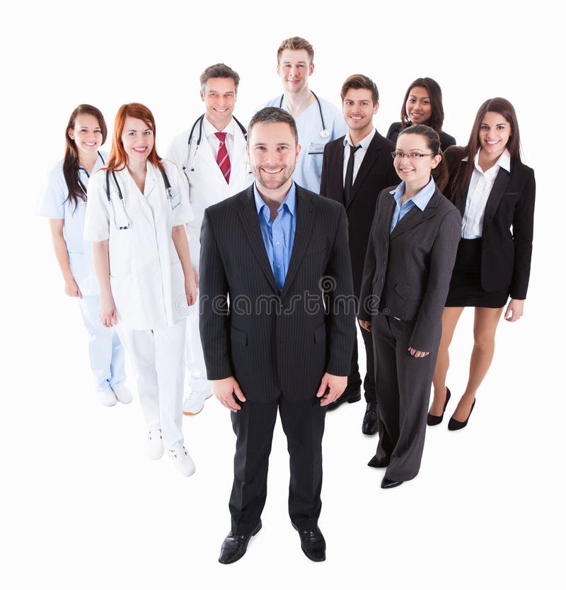 Large Ground of Doctors and Managers Stock Image - Image of lawyer ...