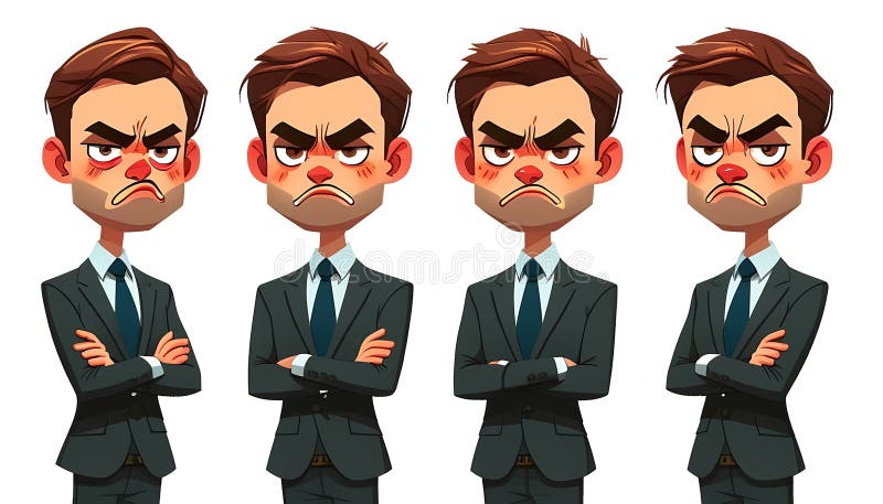 Boss in a State of Anger and Frustration. Generative AI Stock ...