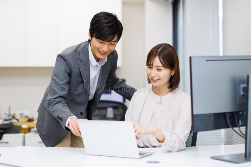 Boss and subordinates stock photo. Image of workplace - 282467870