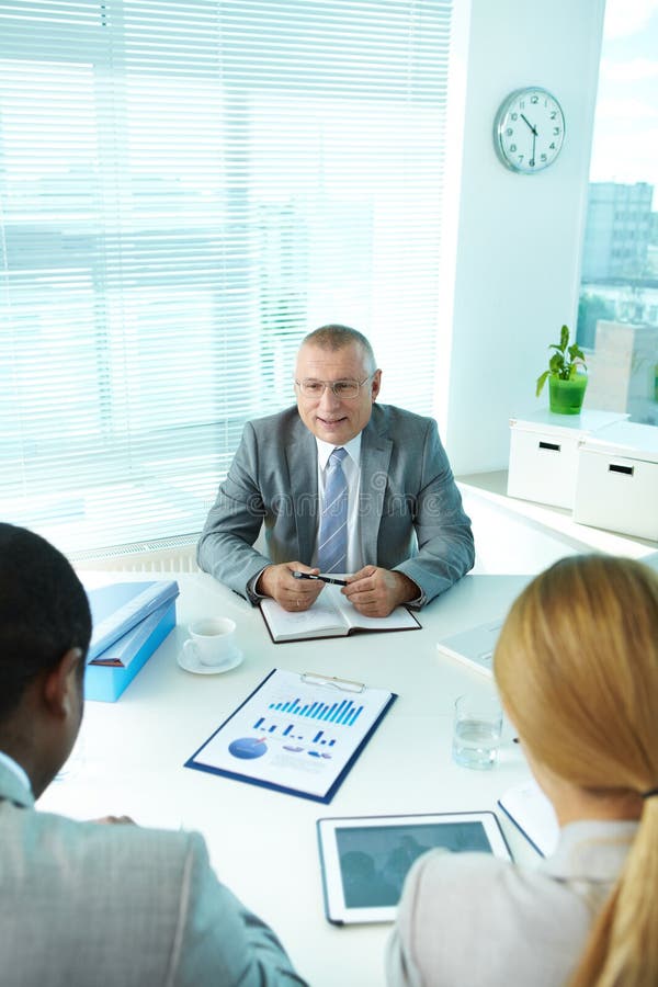 Boss talking stock image. Image of business, focus, mature - 32048561