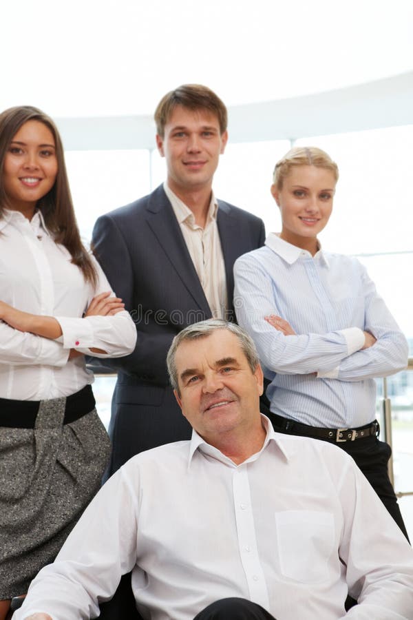 Boss and team stock image. Image of contemporary, businessman - 27379945