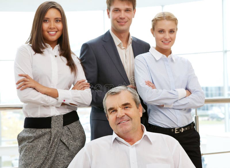 Boss and team stock image. Image of contemporary, businessman - 27379945