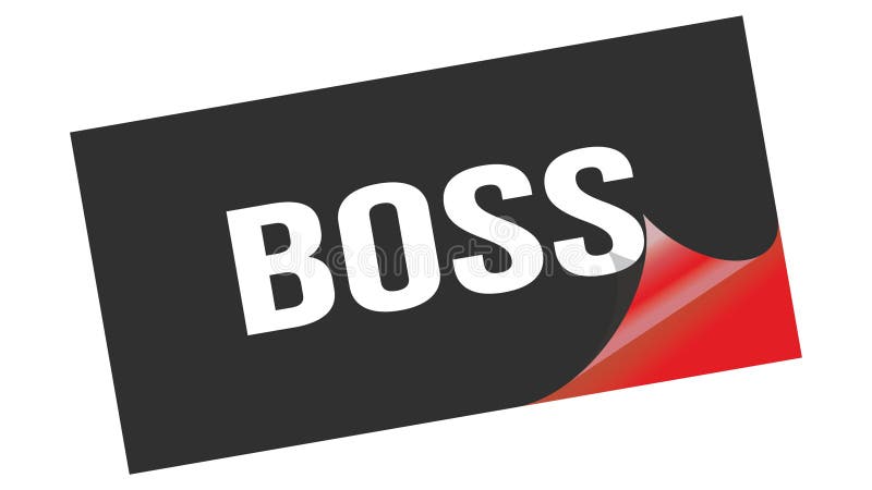 BOSS Text Written on a Blue Thought Bubble Stock Illustration ...
