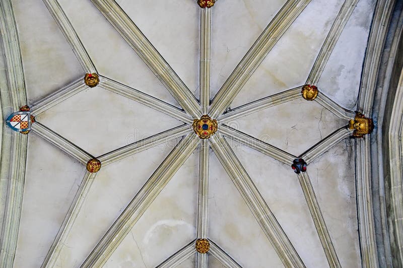 Boss on the vault ceiling stock photo. Image of england - 12780540