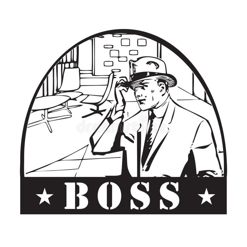 Boss vector illustration stock vector. Illustration of office - 293745209