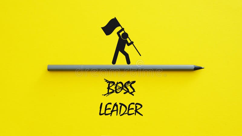 Boss Vs Leader is Shown Using the Text. Difference between Chiefs Stock ...