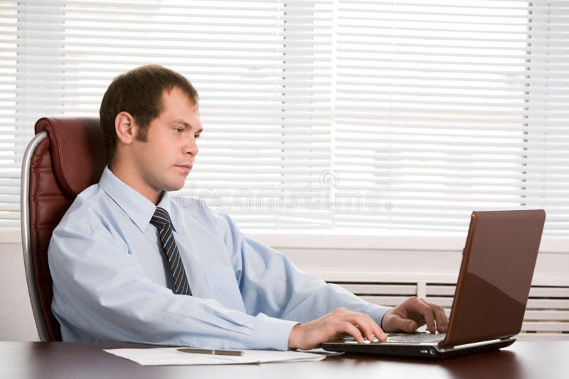 Boss at work stock image. Image of employer, collar, office - 10727107