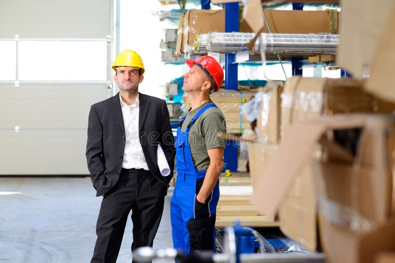 Boss and Worker in Conversation Stock Photo - Image of labor ...
