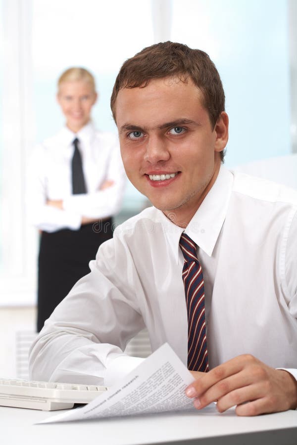 Boss at workplace stock image. Image of boss, business - 15738449