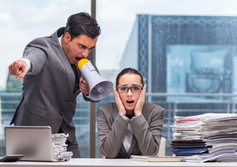 Boss Yelling at His Team Member Stock Photo - Image of problem ... Boss Yelling at His Team Member Stock Photo - Image of problem ...