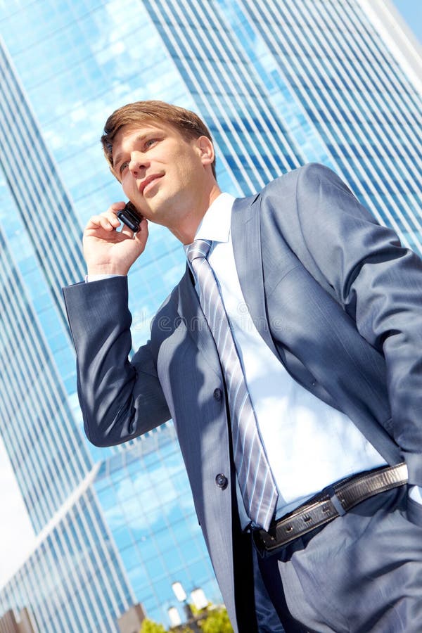 Bossage appelle photo stock. Image du affaires, visage - 20880598