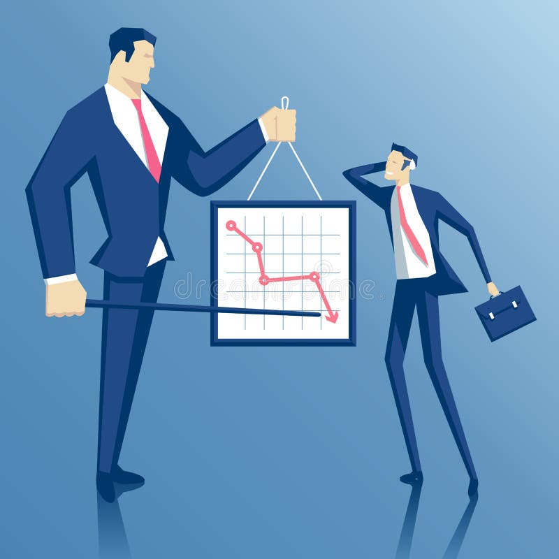 Patron et employé illustration de vecteur. Illustration du couleur ...