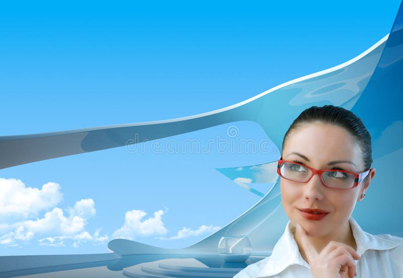 Bossy Businesswoman in the Office Stock Image - Image of adviser ...