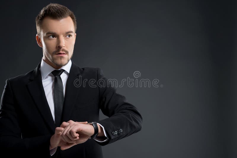 Bossy men. stock photo. Image of manager, hair, checking - 33721482
