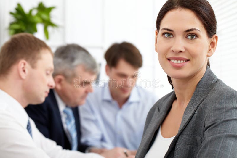 Man & Woman BusinessTeam Using Tablet Computer Stock Image - Image of ...