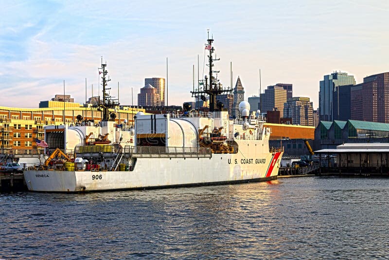 Boston Harbour US Coast Guard Editorial Stock Image - Image of force ...