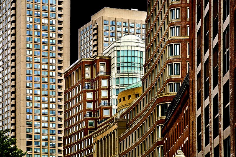 Boston stock image. Image of buildings, curves, tight - 60487579